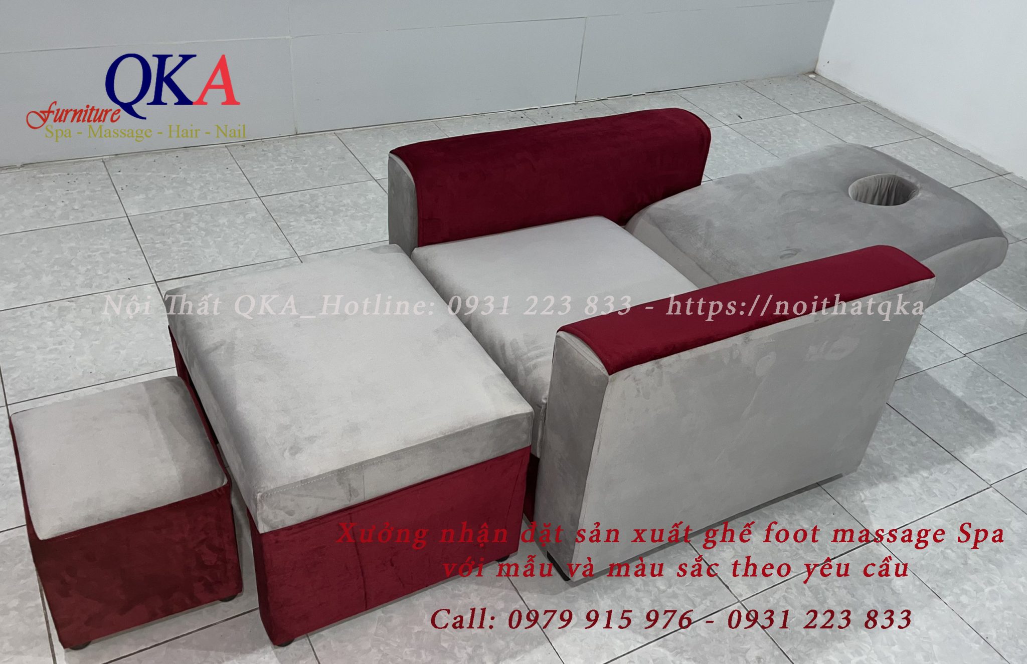 Ghế matxa chân kết hợp matxa body nâng hạ cần thủy lực - Ghế Massage Chân